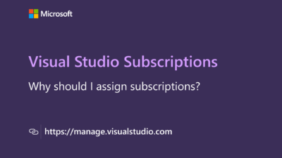 Visual Studio Subscriptions Administration - Visual Studio