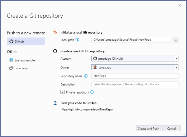 visual-studio-and-github