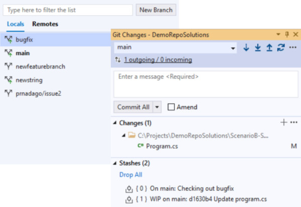 Visual Studio y GitHub