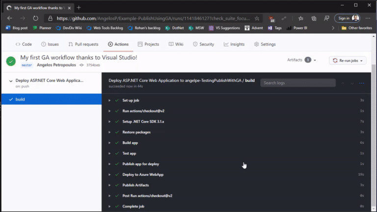 Visual Studio and GitHub