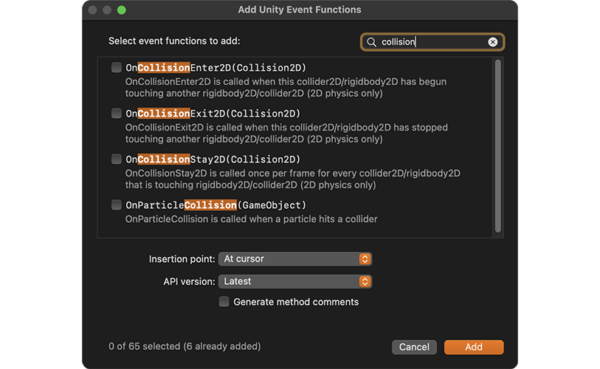 IDE Unity pour Mac – Environnement de développement en temps réel ...