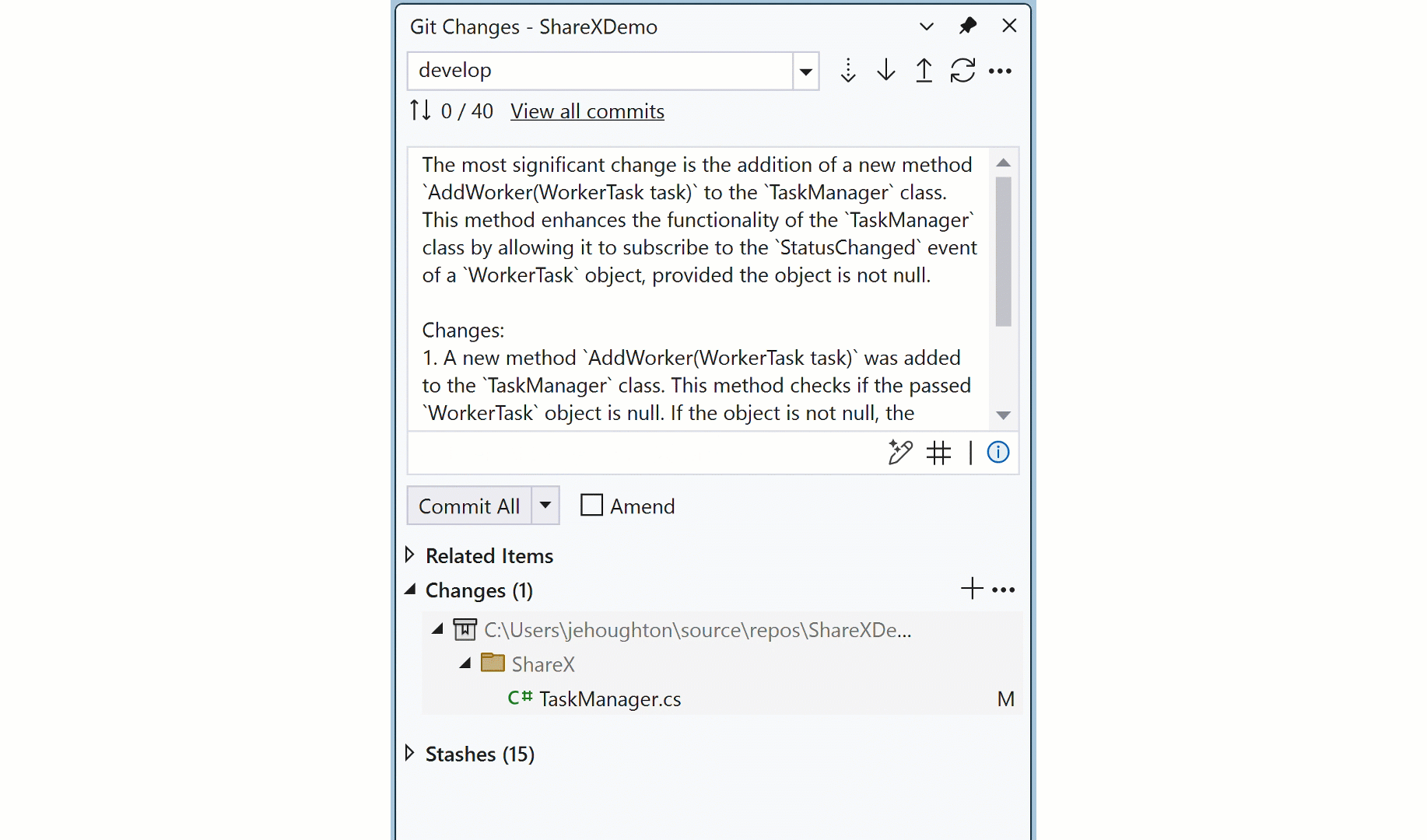 Visual Studio and GitHub