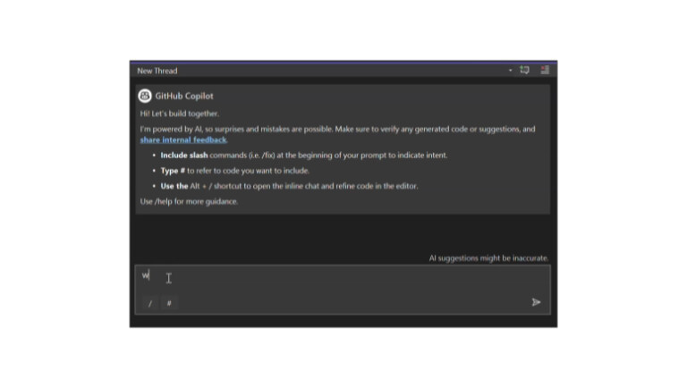 Visual Studio z narzędziem GitHub Copilot — programowanie w parach AI