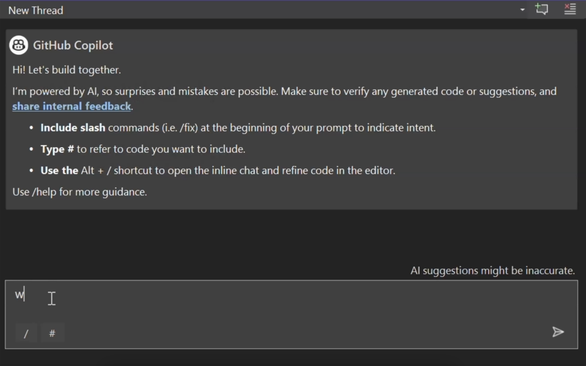 Visual Studio 使用 GitHub Copilot - AI 配對程式設計